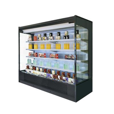 China 2°C-8°C LED Bebidas Frutas Chiller Multideck Open Display Com Cortina Noturna à venda