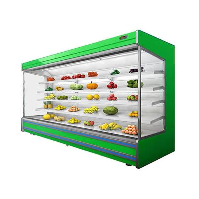 China Supermarket Merchandise Open Display Fridge With 4 Shelves 220-110V/50Hz for sale