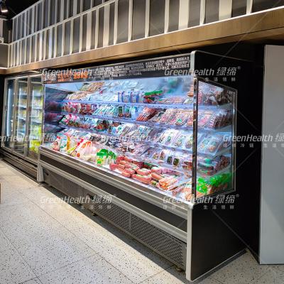 China Supermarket Merchandise Open Display Fridge With 4 Shelves 220-110V/50Hz for sale
