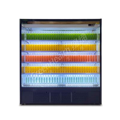China Abertura de porta Commercial Grade Alimentar Multideck Open Chiller Com Iluminação LED à venda