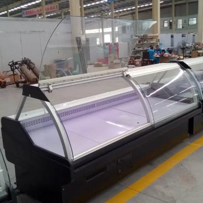 China 2-6°C Butcher Shop Deli Display Refrigerator With Open Door for sale