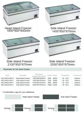 China Universal Wheel And LED Interior Light Integrated Brushed Silver Fridge Freezer for sale