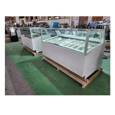 Chine Display de glace en acier inoxydable congélateur à vendre