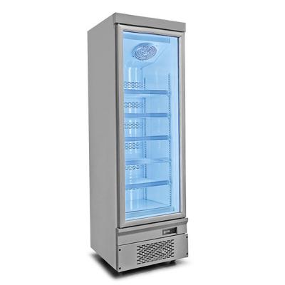 China Green Health Convenience Store Commercial Unit Single Door Freezer Display Cabinet for sale