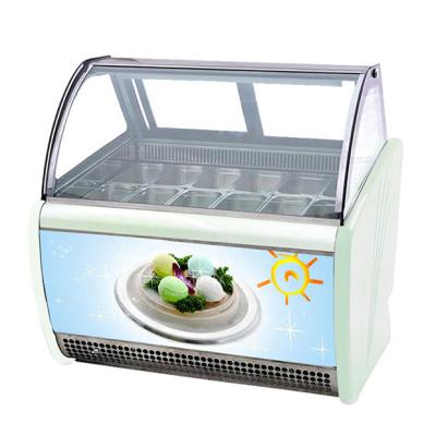 China Ice Cream Shop / Convenience Store / Shop Using Stylish And Elegant Ice Cream Storage Display Ice Cream Freezer for sale