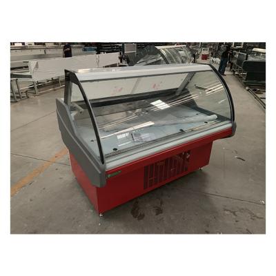 Fabrique personnalisé prix de haute qualité courbe Cuisiné Display de stockage de nourriture congélateur