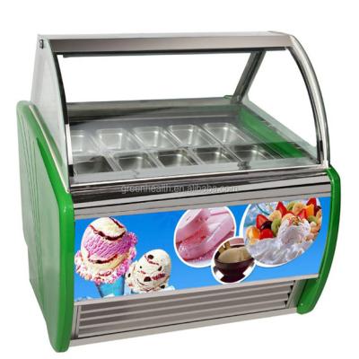 China Convenience Store / Shop Commercial Multi Plate Ice Cream Refrigerated Storage Display Freezer for sale