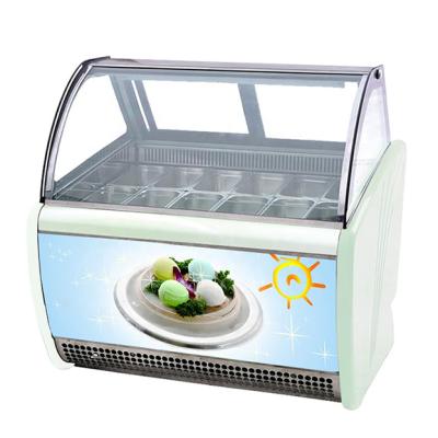 China Convenience Store / Shop Commercial Multi Plate Ice Cream Refrigerated Storage Display Freezer for sale
