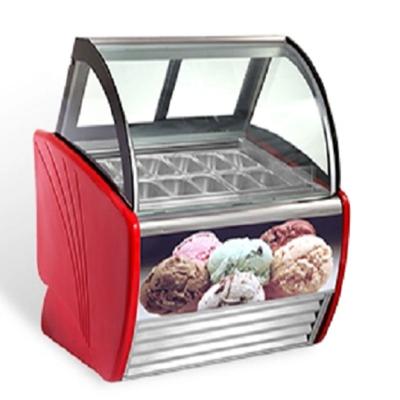 China Store/Ice Cream Shop Uses Ice Cream Refrigeration To Display Stainless Steel Refrigerators Freezer for sale