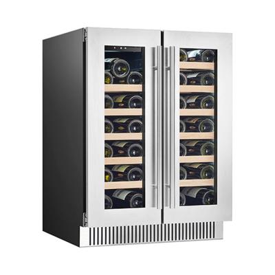 Cina Vendite dirette di fabbrica 68 bottiglie di albero vino rosso laminato display frigorifero vino rosso congelatore in vendita
