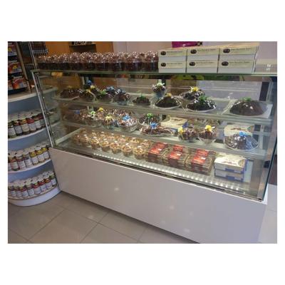 Three Tiered Stainless Steel Right Angle Cake Refrigerated Storage Display Freezer Fridge