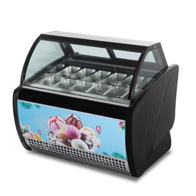 China Ice Cream Shops/Cake Shops Use Ice Cream Refrigerated Storage Display Refrigerators for sale