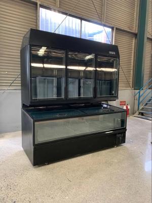 China Space-Saving Plug-in Combined Freezer with LED Lighting & R290 Refrigerant for sale