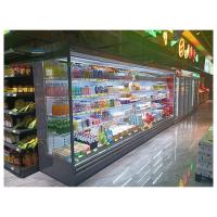 China Supermarket Right Angled Multi-Layer Built-In Imported Compressor Open Storage Display Freezer for sale