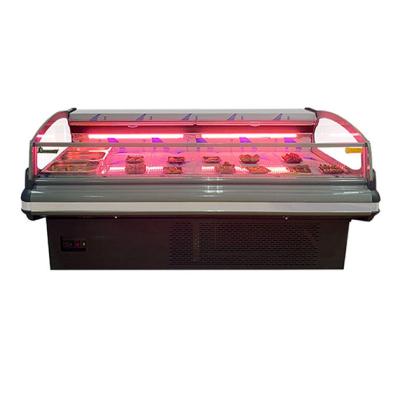 China European Style Fashionable High-End External Unit Fresh Meat Storage Display Refrigerated Freezer for sale