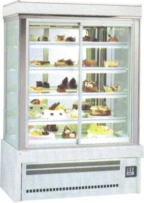 China Pastry Dessert Cake Display Chiller With Back Sliding Door Air Cooling System for sale