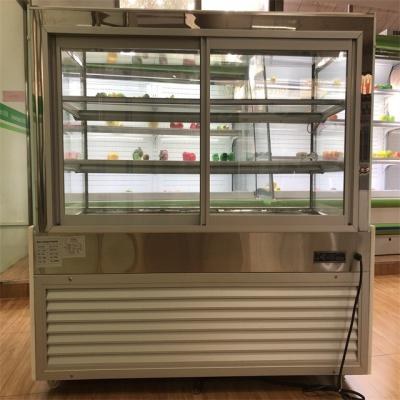 China Refrigerated Cake Display Bakery Display Glass Door Cabinet With Imported Compressor for sale