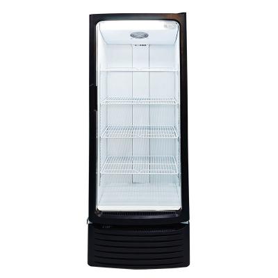 China 255L Volume Commercial Display Cooler with Fan Cooling and Auto Defrost for Beverage Storage for sale