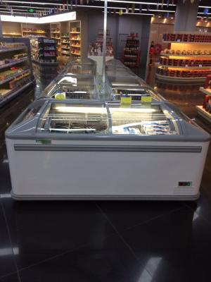 Китай замораживатель острова супермаркета 900Л, автомобиль размораживает замораживатель дисплея замороженных продуктов продается