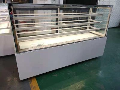 China Pastry Dessert Cake Display Chiller With Back Sliding Door Air Cooling System for sale