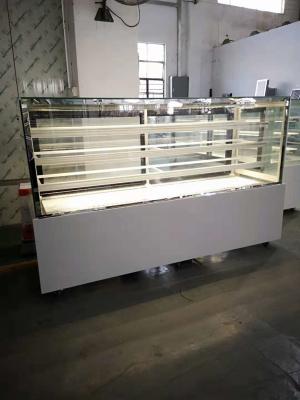 China Pastry Dessert Cake Display Chiller With Back Sliding Door Air Cooling System for sale