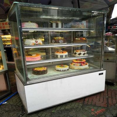 China Pastry Dessert Cake Display Chiller With Back Sliding Door Air Cooling System for sale