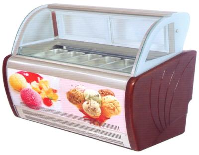 China 4 trays - 20 trays Countertop Ice Cream Display Freezer , Gelato Freezer Display for sale