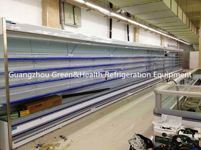 China Commercial Beverange Multideck Open Chiller Energy Efficiency For Market for sale