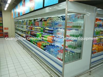 China Commercial Beverange Multideck Open Chiller Energy Efficiency For Market for sale