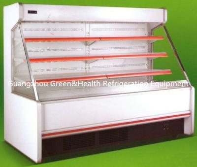 China O refrigerador aberto vermelho de aço inoxidável 4 de Multideck mergulha 3000mm para a loja à venda