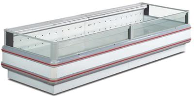 China Curved Glass -20°C - 18°C Supermarket Island Freezer 1200L For Kitchen for sale