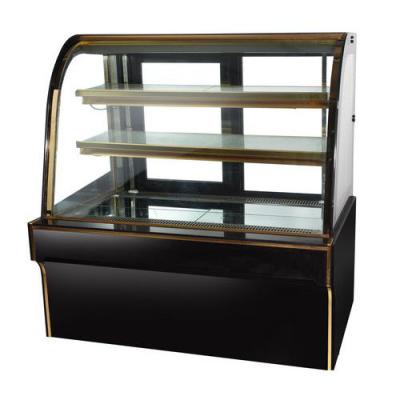 China 1200mm Luxury Cake Display Freezer With Black Marble Base Danfoss Compressor for sale