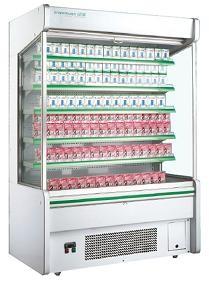 China supermarket air curtain cabinet, multideck open top display chiller, fruit and vegetable open top display cooler for sale