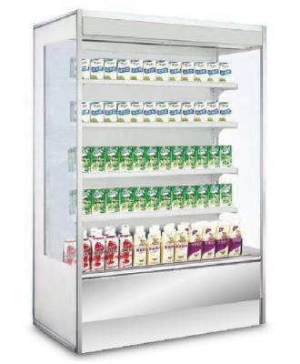 China supermarket air curtain cabinet, multideck open top display chiller, fruit and vegetable open top display cooler for sale
