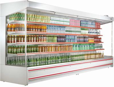 China Refrigerating Air Curtain Cabinet The Air Curtain Cabinet Supermarket Multideck Open Top Display Chiller for sale