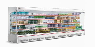 China Refrigerating Air Curtain Cabinet The Air Curtain Cabinet Supermarket Multideck Open Top Display Chiller for sale