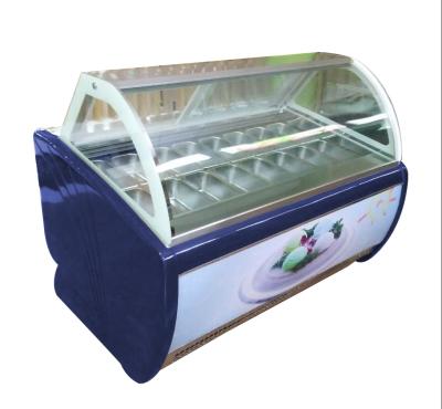 Cina vetrina di vetro commerciale del petto 110V per il gelato con il refrigerante di ETL R404a in vendita