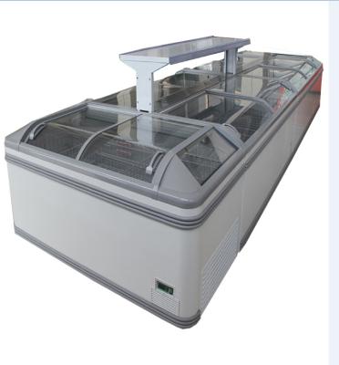 China Danfoss Compressor Supermarket Island Freezer For Meat  ,  Bread 50Hz for sale