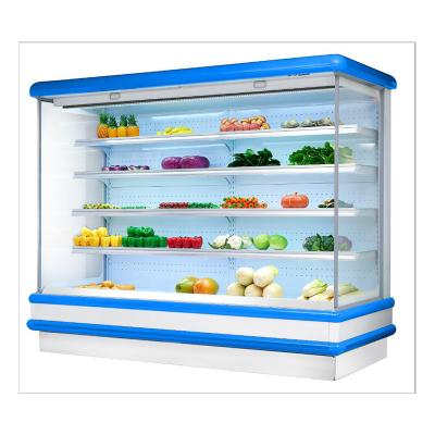 China Led Light Multideck Open Chiller Cabinet For Fresh Fruit And Vegetable for sale