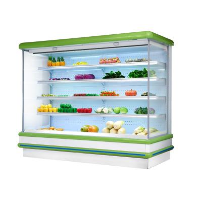 China Single Temperature Commercial Open Chiller Multideck Refrigerated Display Cabinets for sale