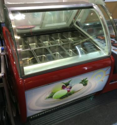 China Danfoss Compressor 240L Store Ice Cream Display Cabinets for sale