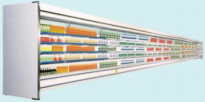China _ Multideck Open Chiller / Refrigerator Showcase for supermarket or commercial zu verkaufen