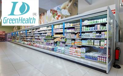 China Refrigerador aberto da Multi-mesa do supermercado/Alcance-no refrigerador 2℃ da bebida - 10℃ à venda