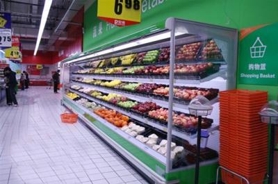 China Refrigerador aberto da Multi-mesa do supermercado/Alcance-no refrigerador 2℃ da bebida - 10℃ à venda