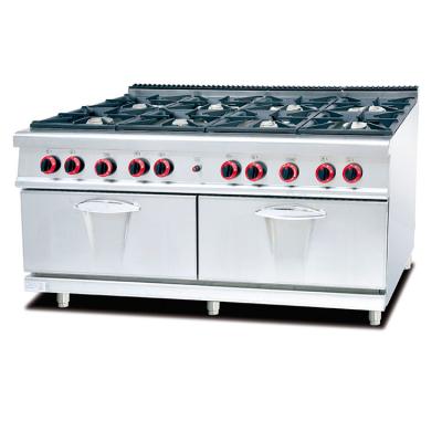 Cina Attrezzatura della cucina della stufa di gas del bruciatore 5.8kW sei di acciaio inossidabile in vendita