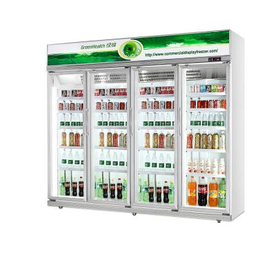 China Glass Door Commercial Display Freezer Drinks Fridge Chiller High Capacity Cabinet for sale