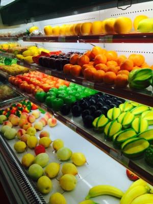 China Congelador de cristal de la puerta del colmado para el compresor de Danfoss del grado de la fruta 2 - 8 en venta