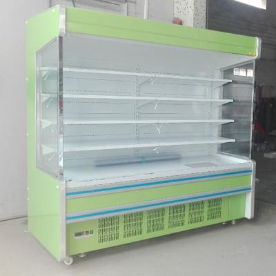 China Mini Beverage Fruit And Vegetables Refrigerator Display Racks Open Chiller for sale