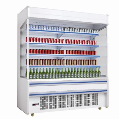 China Mini Beverage Fruit And Vegetables Refrigerator Display Racks Open Chiller for sale