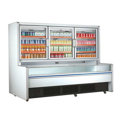 中国 大きい容量の商業組合せの島の表示フリーザー冷却装置 販売のため